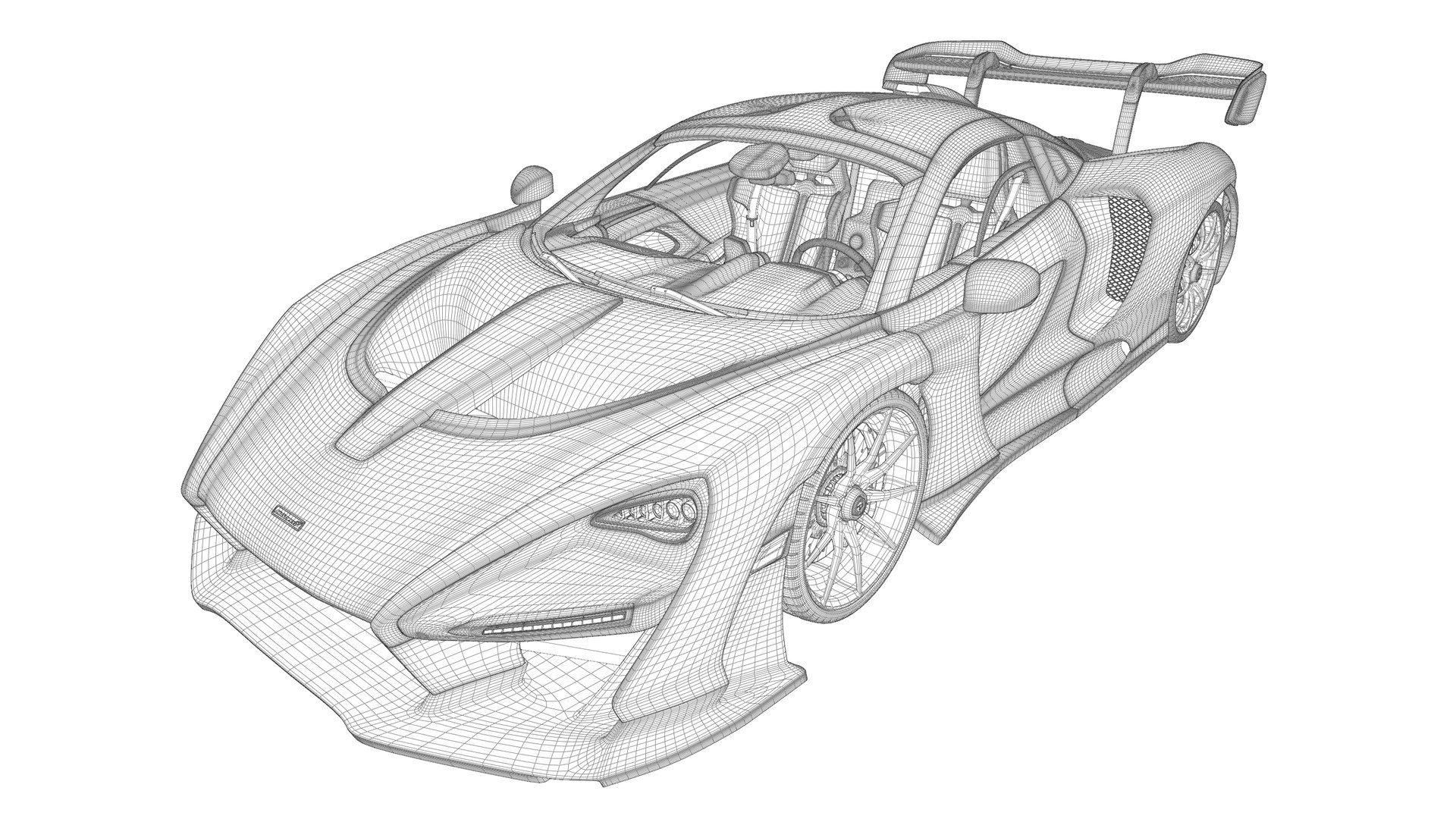 2019McLaren Senna Model - TurboSquid 1843478