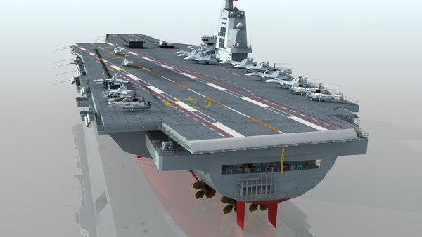 Chinese aircraft carrier CV 18 Fujian Type 0033D模型 - TurboSquid 1968923