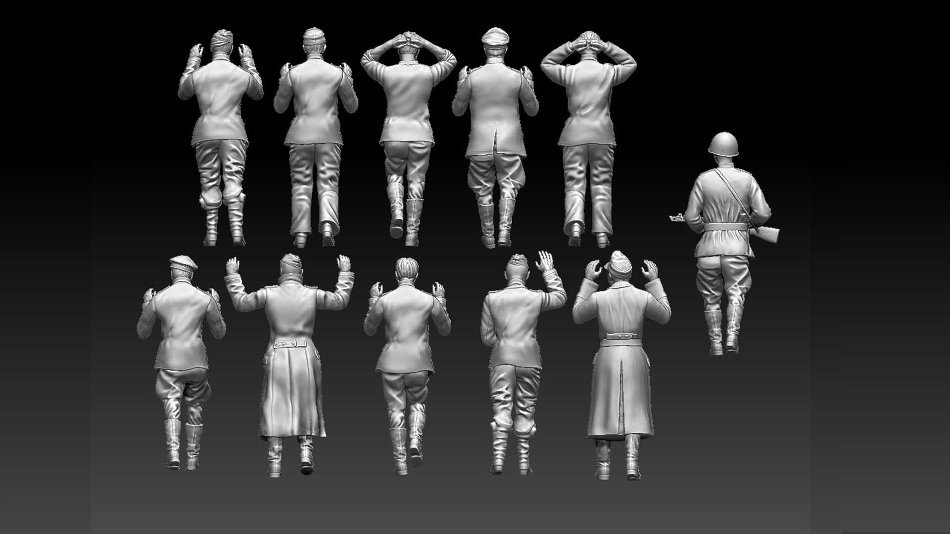 3D Captured German Soldiers Model - TurboSquid 2121584