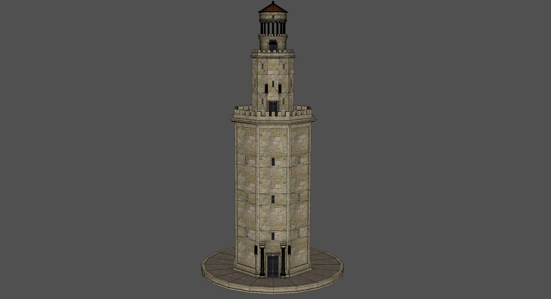 Ancient Lighthouse 3D Model - TurboSquid 2331537