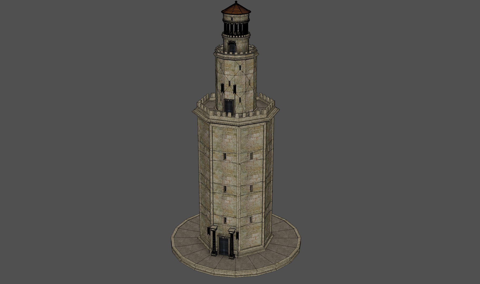 Ancient Lighthouse 3D Model - TurboSquid 2331537