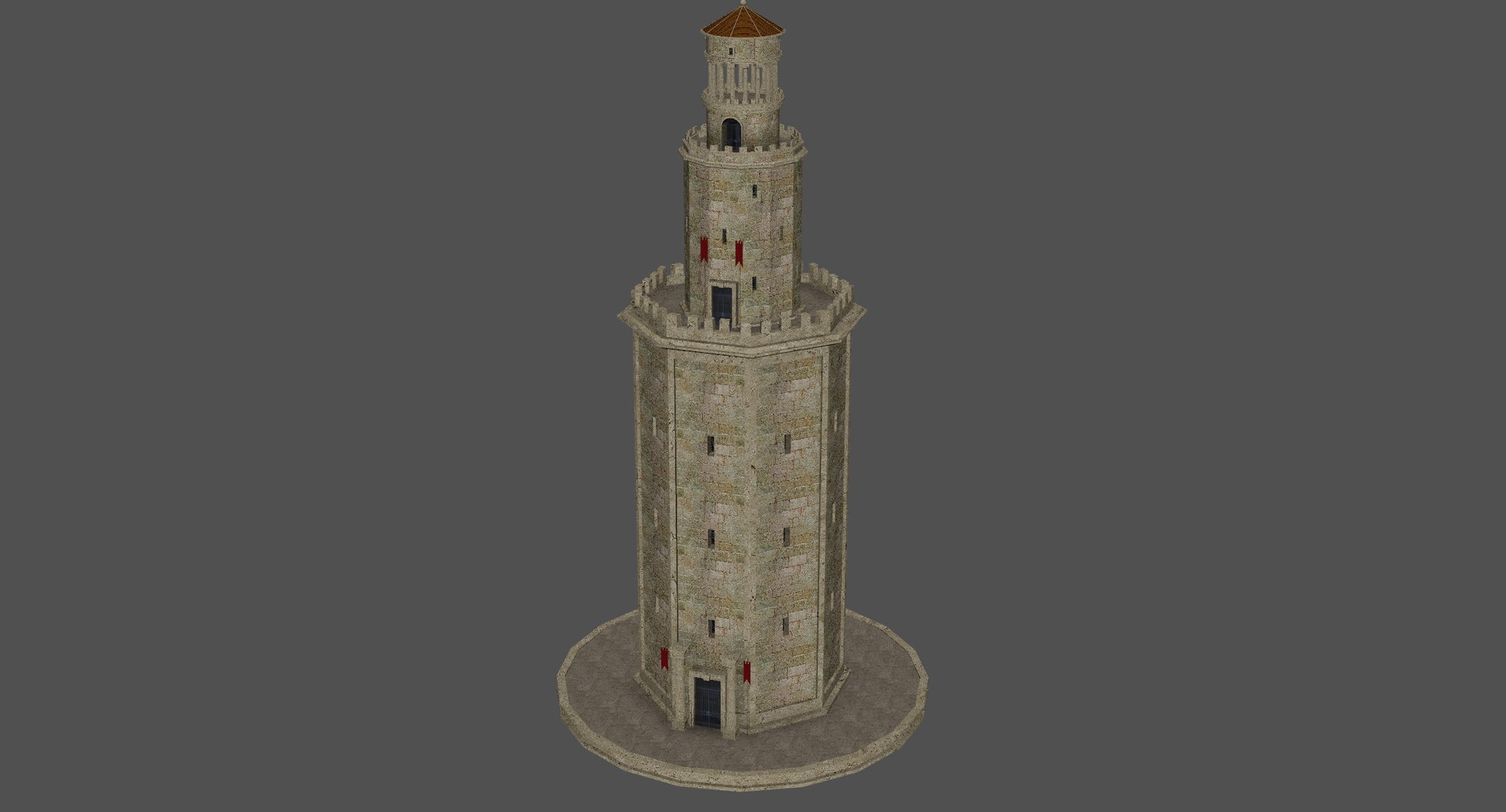 Ancient Lighthouse 3D Model - TurboSquid 2331537