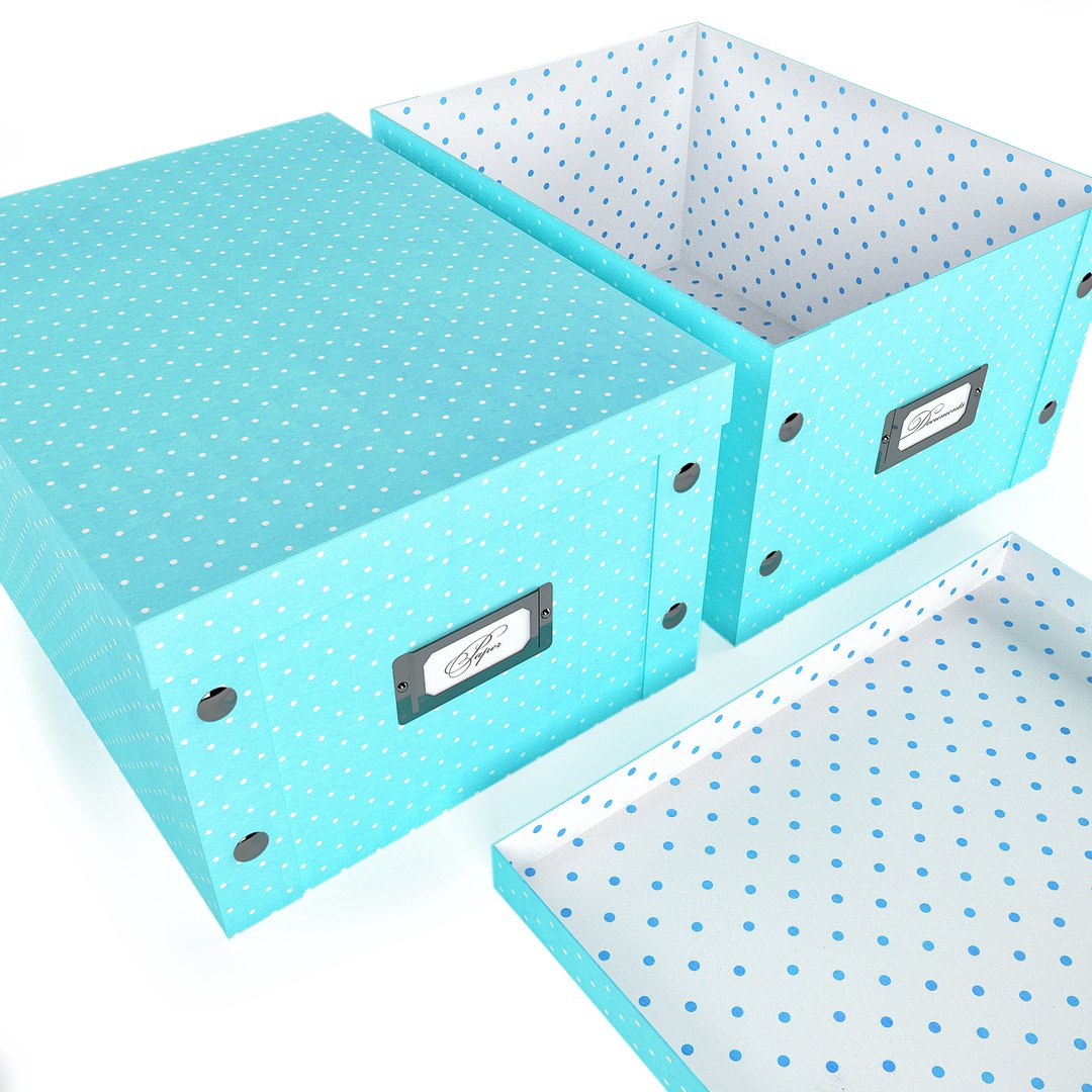 3D Box for paper model - TurboSquid 1786319