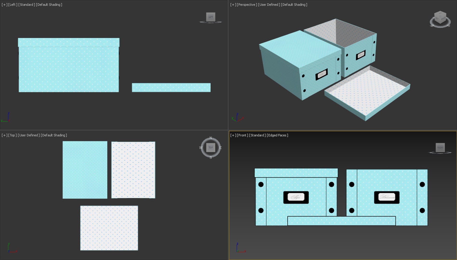 3D Box for paper model - TurboSquid 1786319