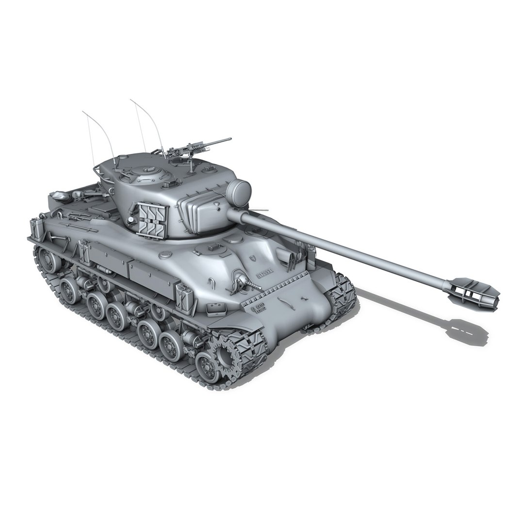 3d M-51 Super Sherman Tanks
