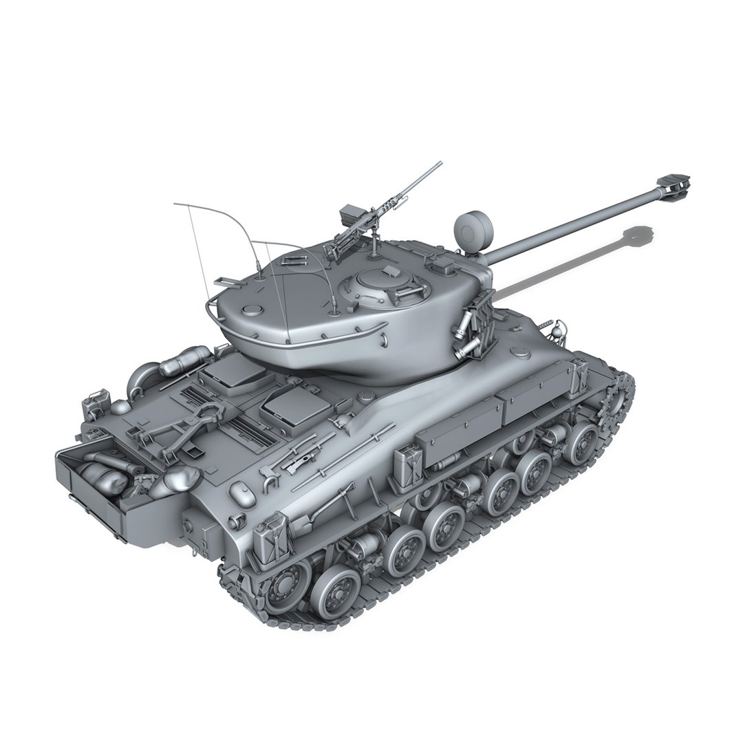 3d M-51 Super Sherman Tanks