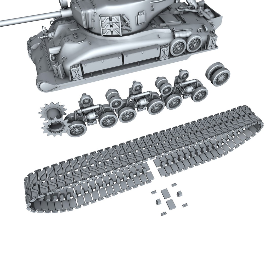 3d M-51 Super Sherman Tanks