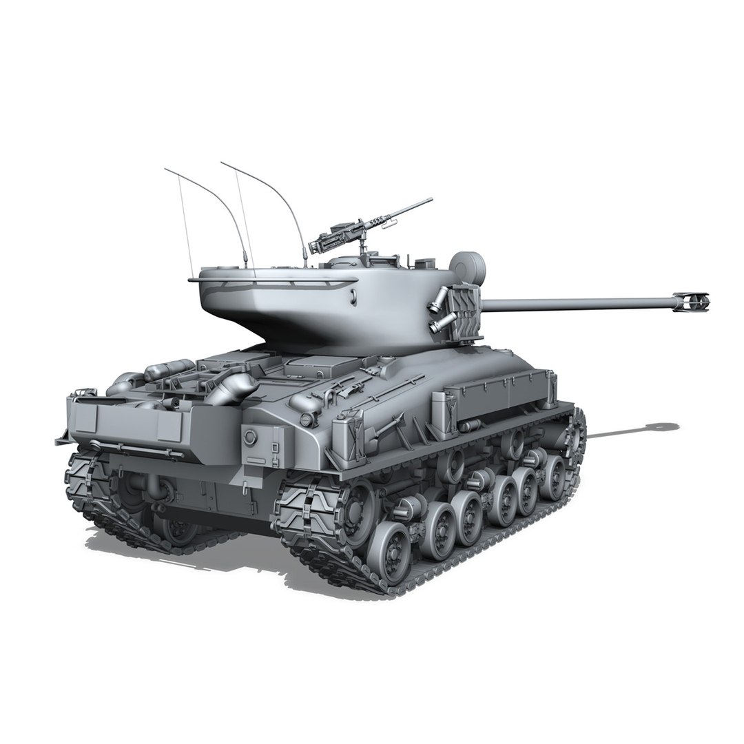 3d M-51 Super Sherman Tanks