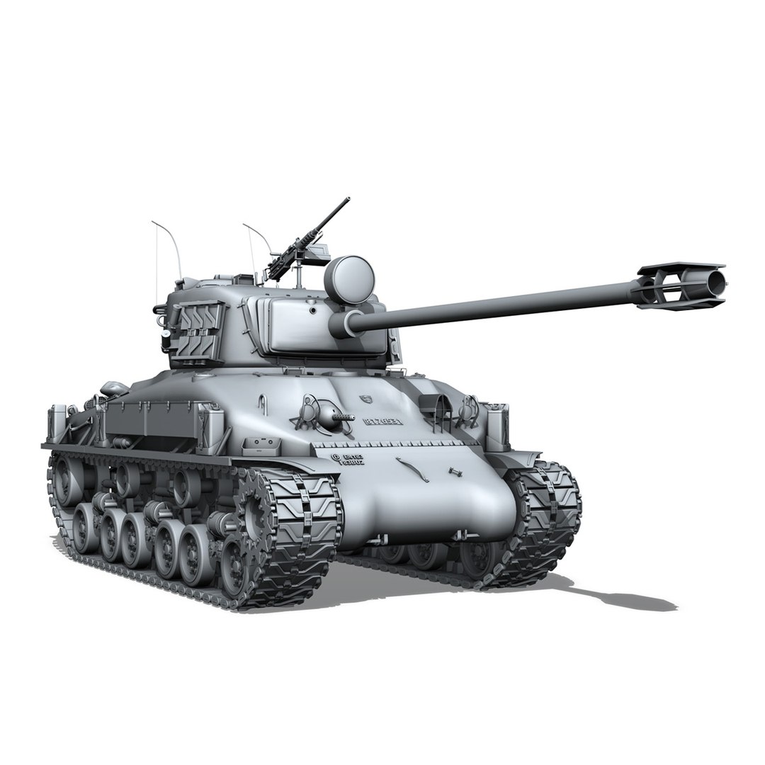 3d M-51 Super Sherman Tanks