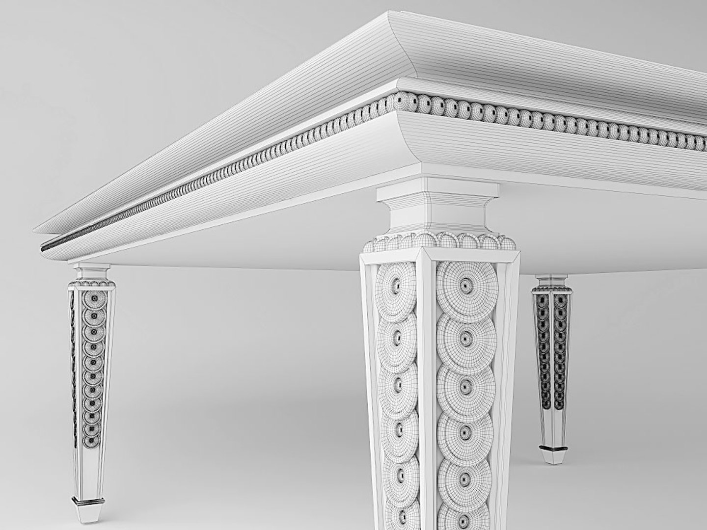 free dining table 3d model