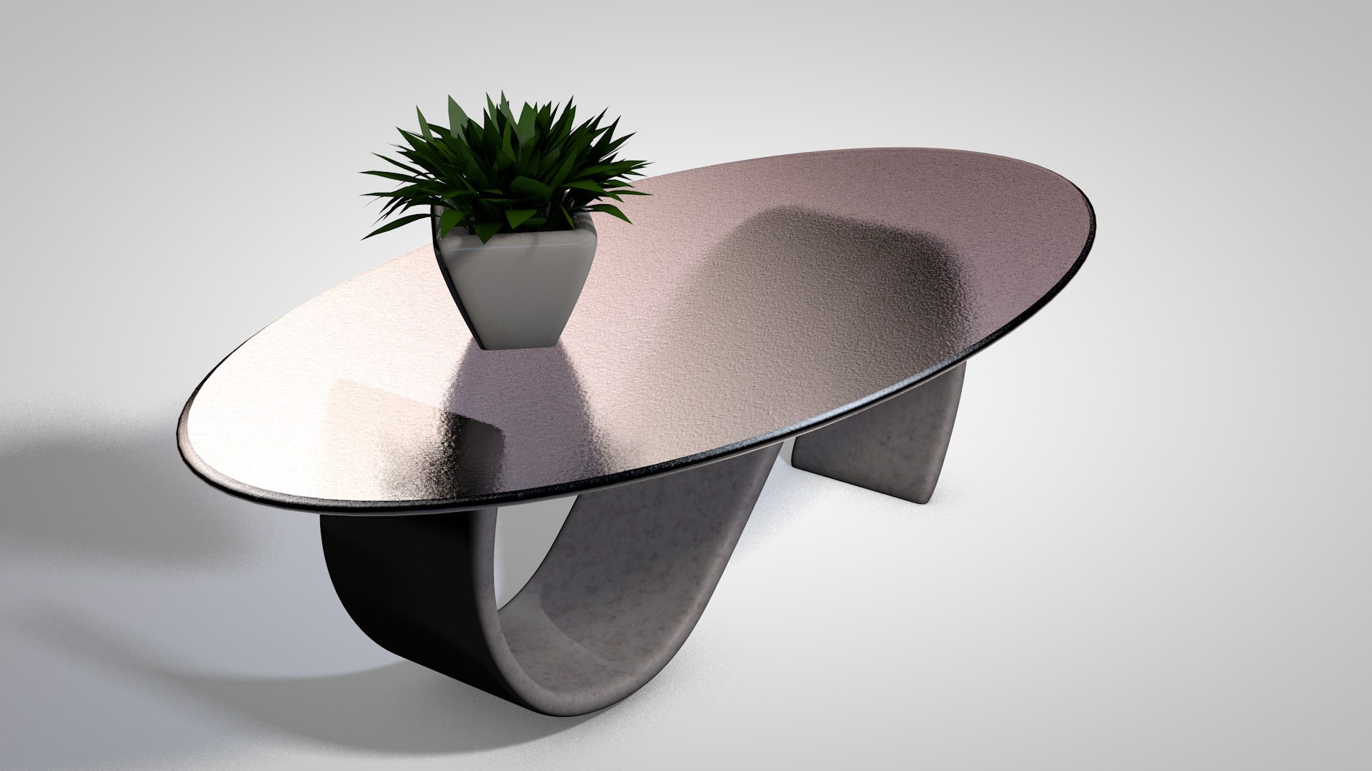 3d model coffee table plant