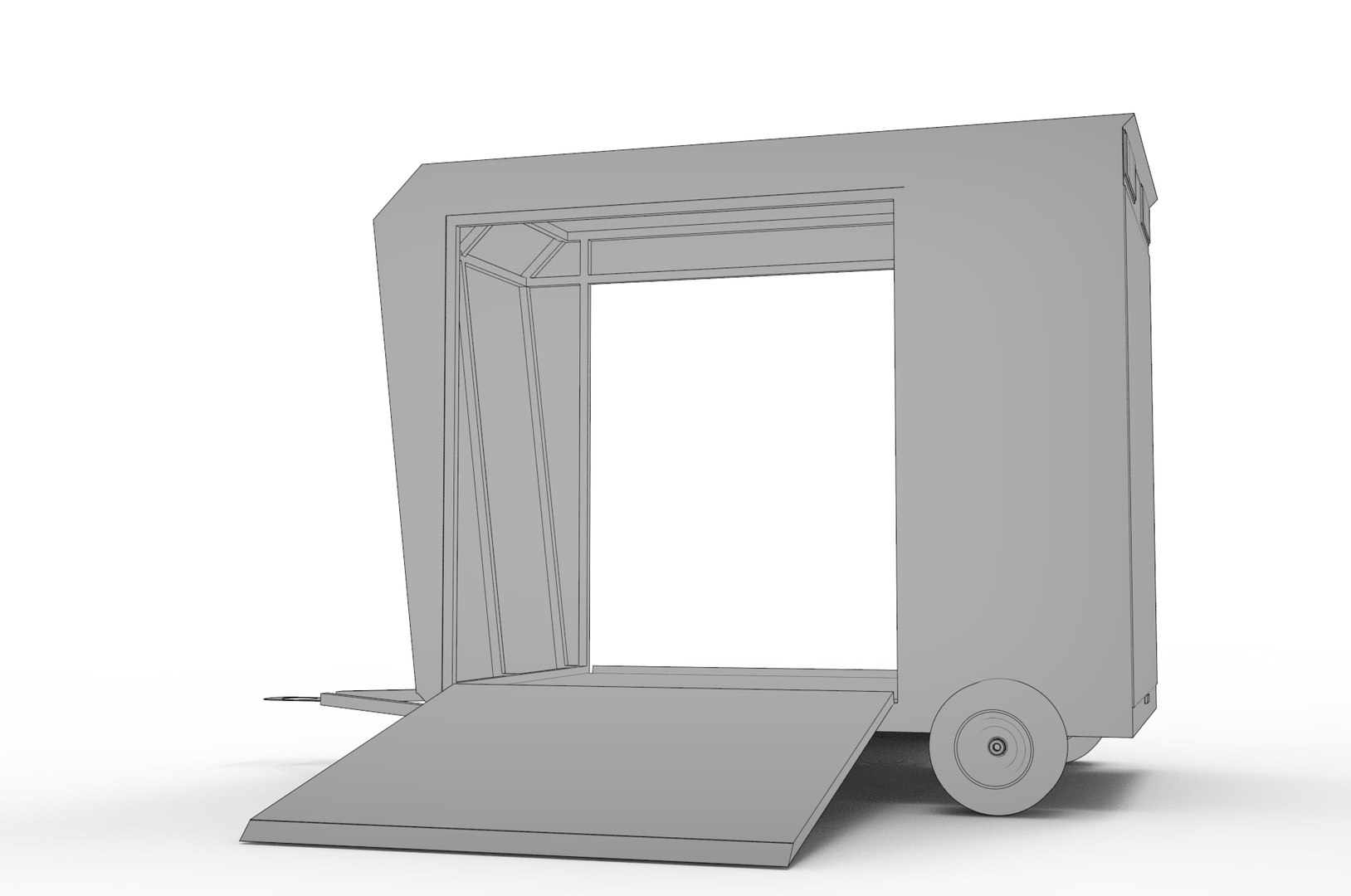 Lower Container Towing Car 3D Model - TurboSquid 2316325