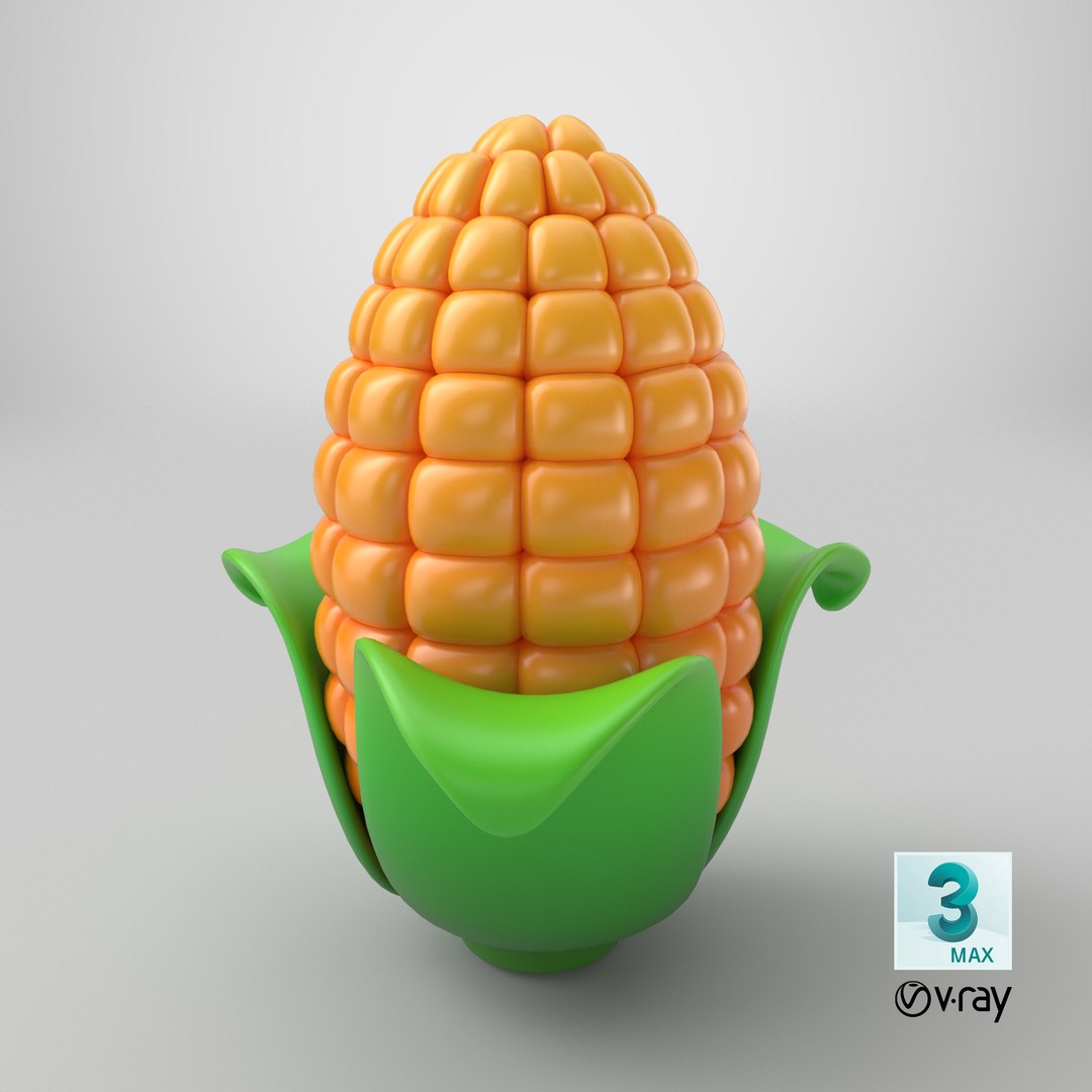 3D Stylized Corn - TurboSquid 2400803