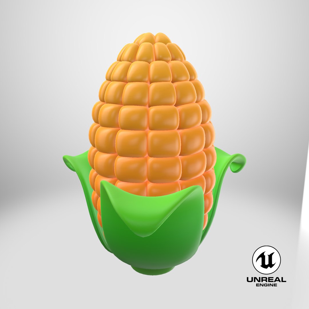 3D Stylized Corn - TurboSquid 2400803