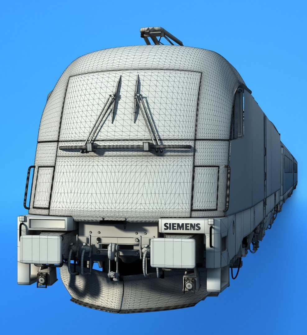3d Model Railjet Siemens Taurus Train