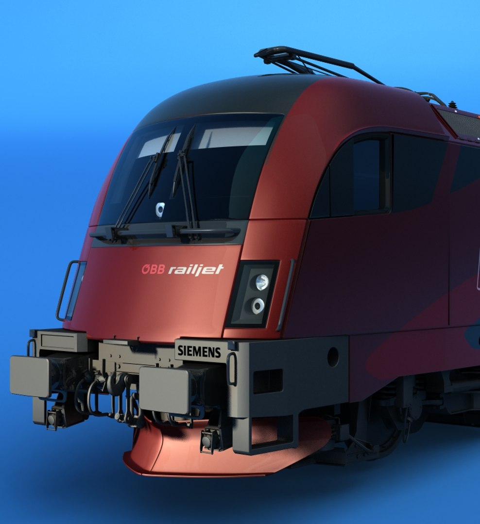 3d Model Railjet Siemens Taurus Train