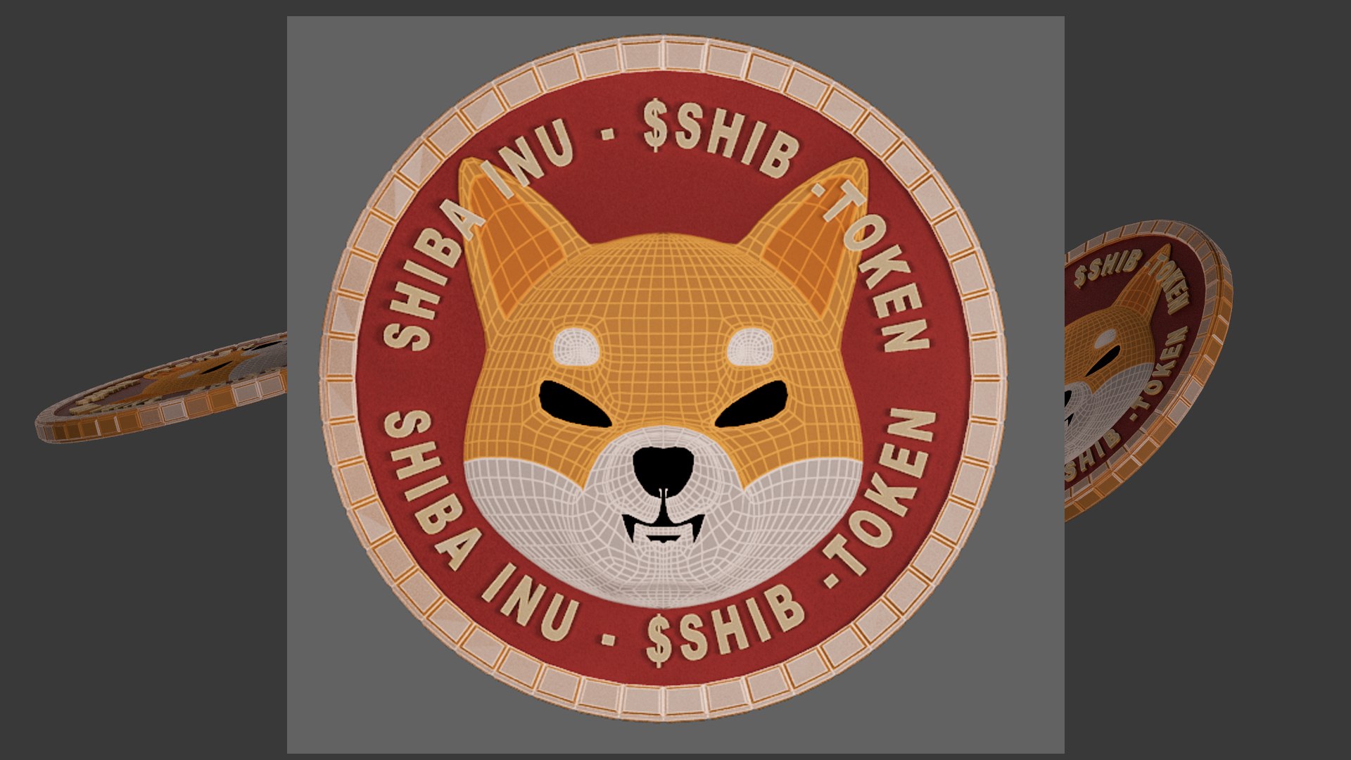 3D Shiba Inu Coin Model - TurboSquid 1840291