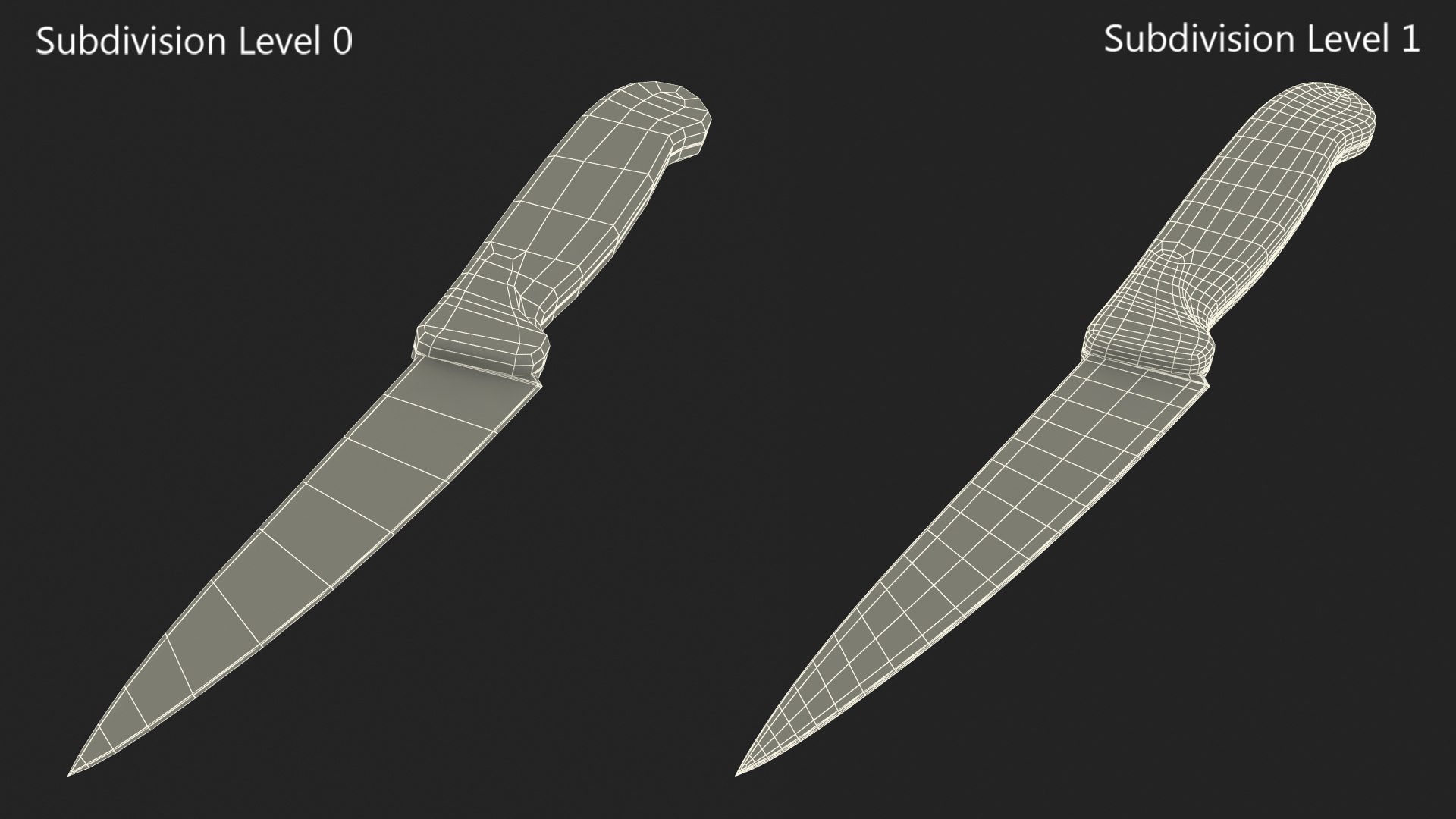 3D Utility Kitchen Knife Model - TurboSquid 2108305