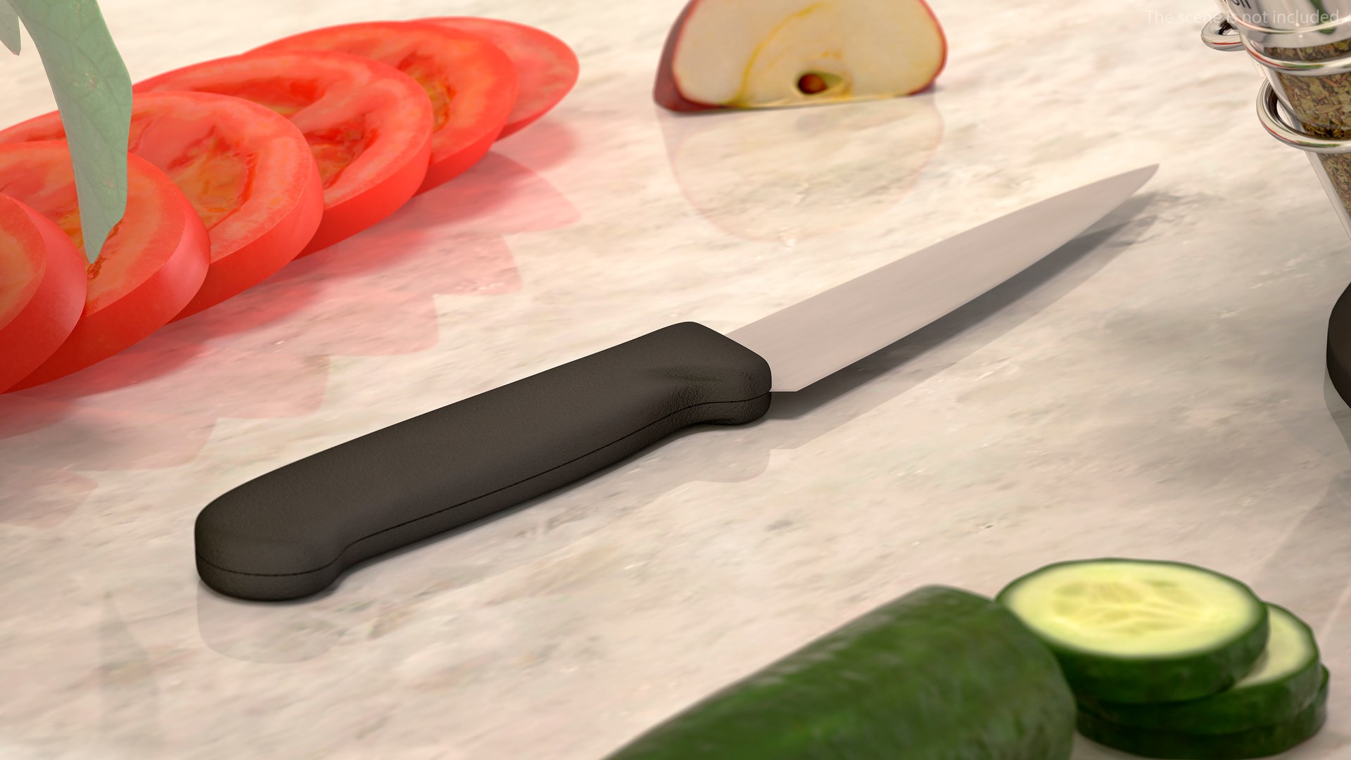 3D Utility Kitchen Knife model - TurboSquid 2108305