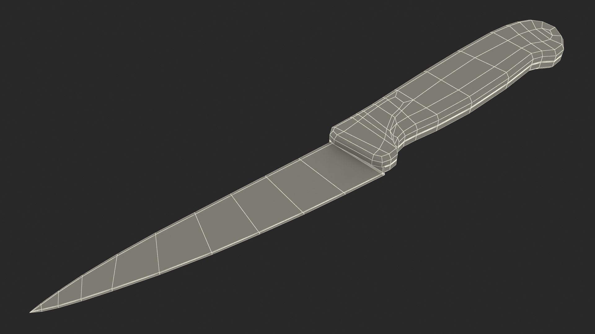 3D Utility Kitchen Knife Model - TurboSquid 2108305