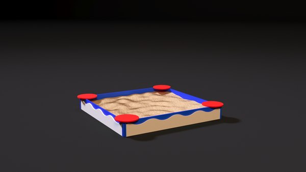 3D Sandbox with waves model - TurboSquid 1777420