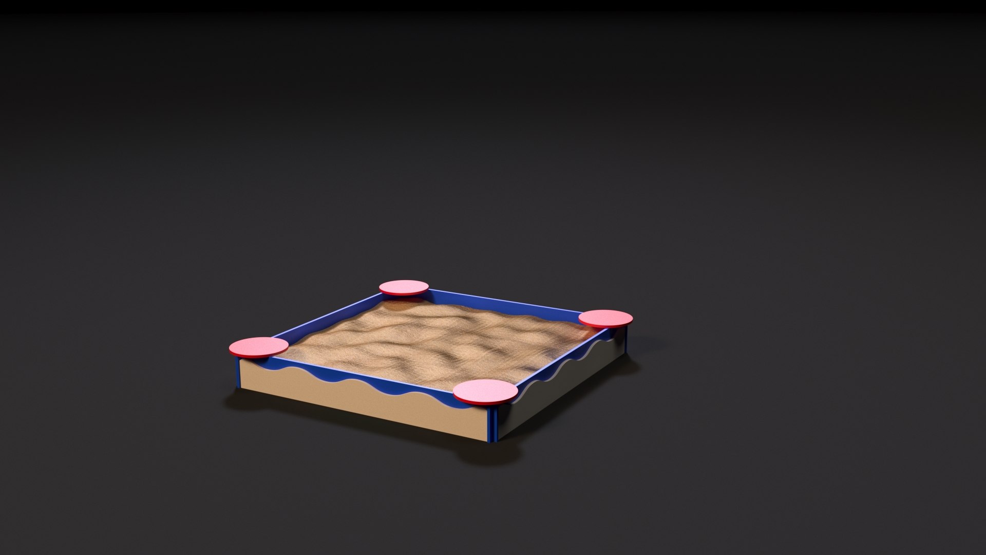 3D Sandbox With Waves Model - TurboSquid 1777420