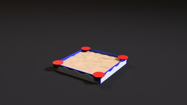 3D Sandbox with waves model - TurboSquid 1777420