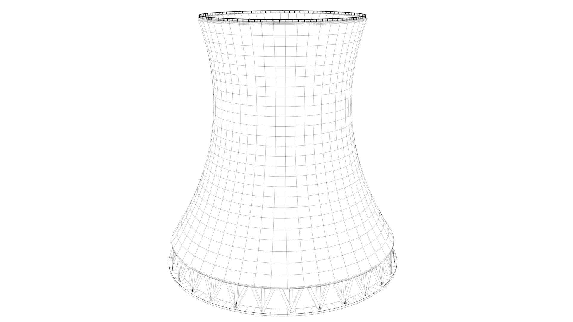 Free 3D Nuclear Cooling Tower - TurboSquid 2225509