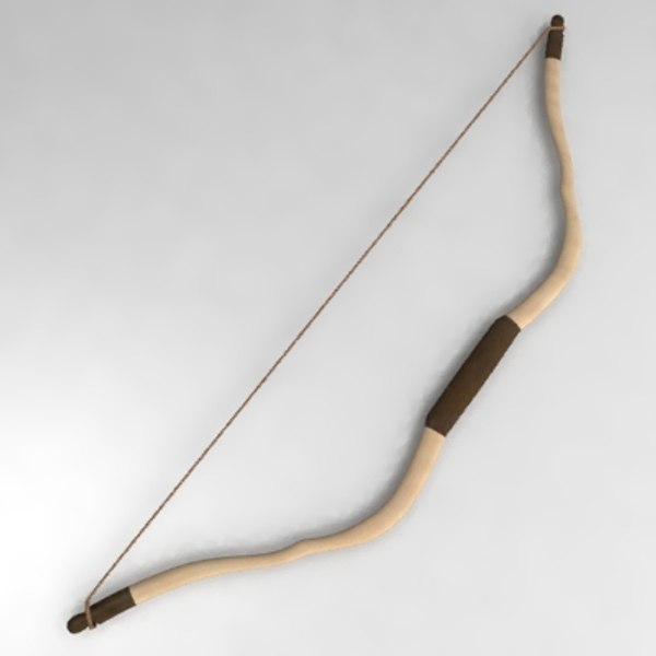 3d bow arrow crossbow model