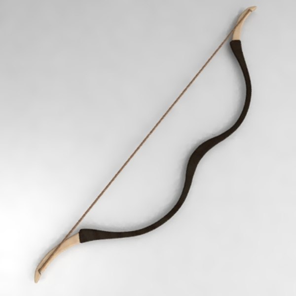 3d bow arrow crossbow model