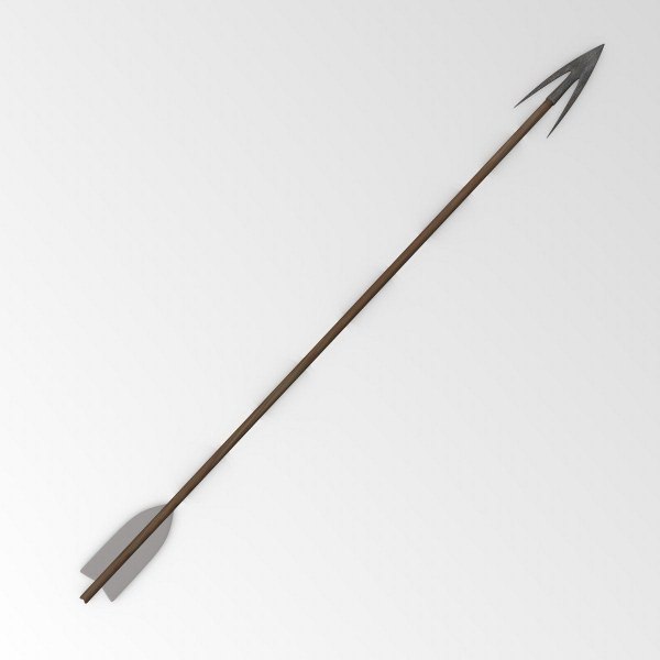 3d bow arrow crossbow model