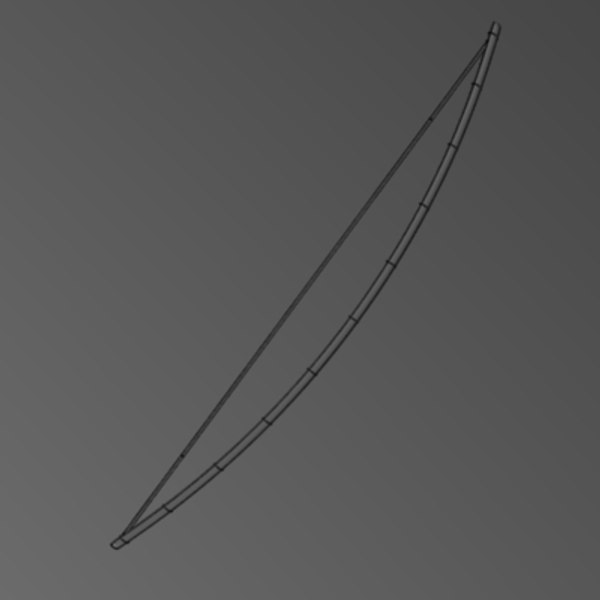 3d bow arrow crossbow model