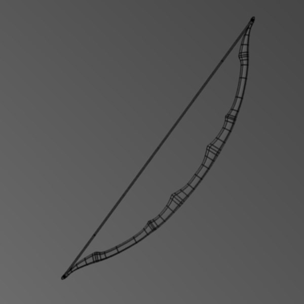 3d bow arrow crossbow model
