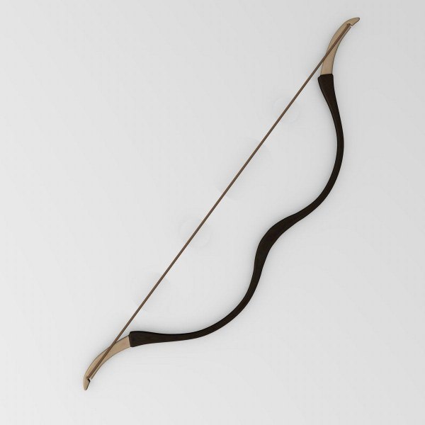 3d bow arrow crossbow model