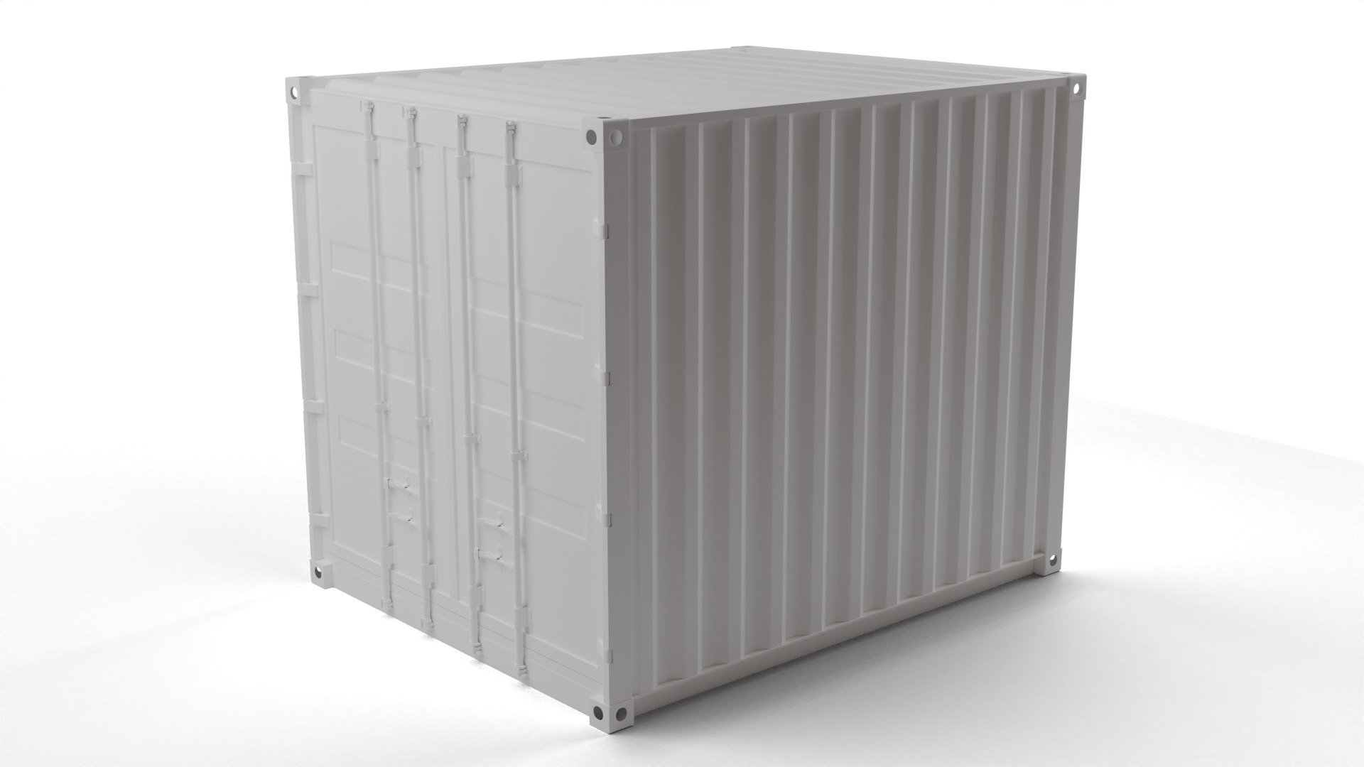 3D 10Ft Cargo Container - Green - TurboSquid 1970777
