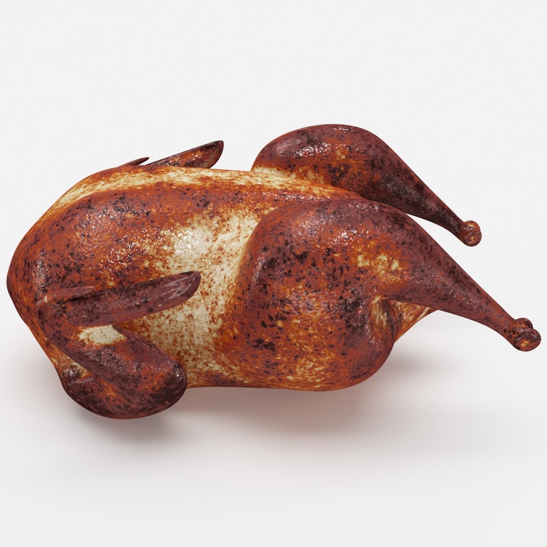Rotisserie Chicken 3d Model