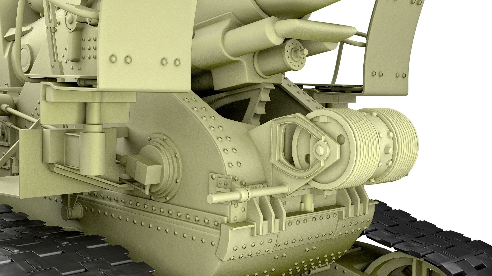 3d Model Russian Howitzer M1931