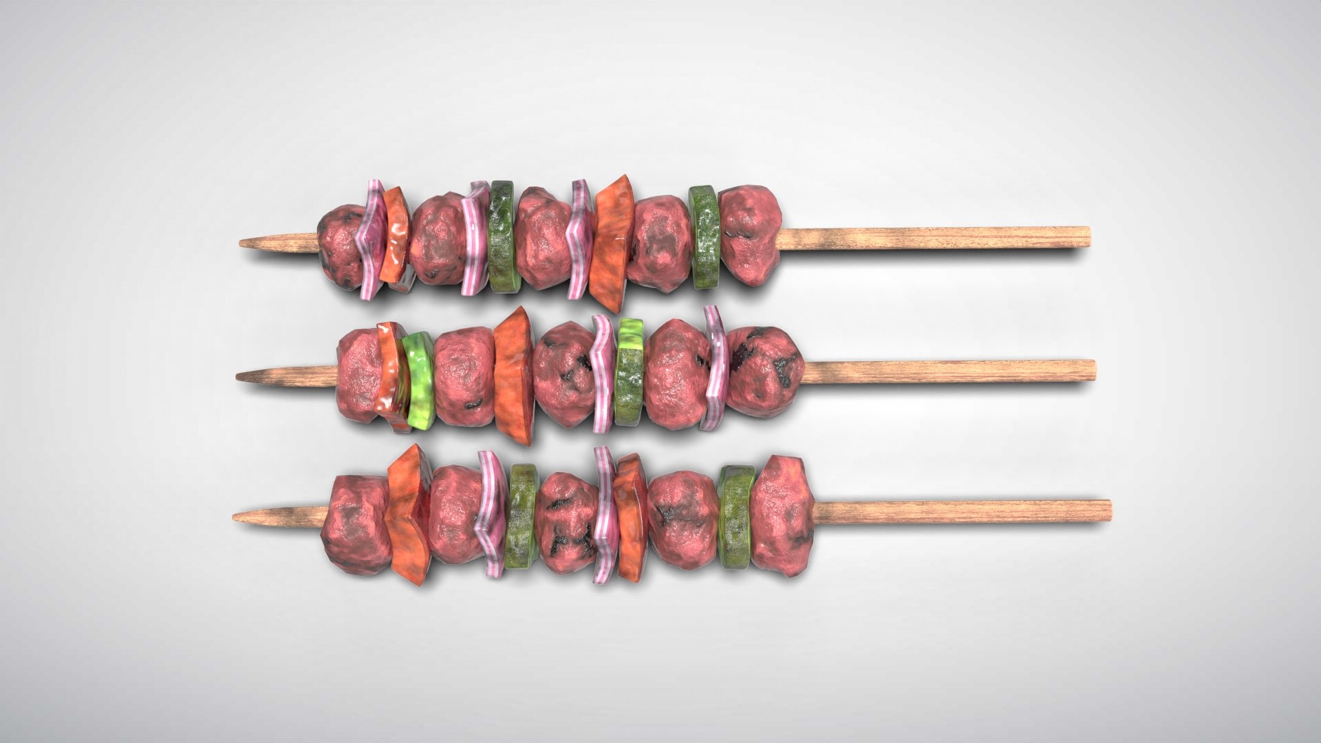 3D Kebab PBR Model - TurboSquid 2327586