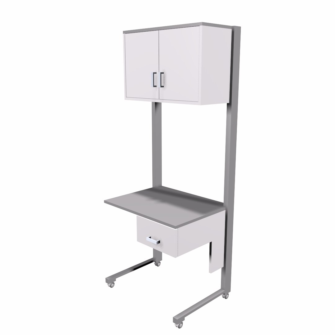Lab Table 3D Model - TurboSquid 1590226