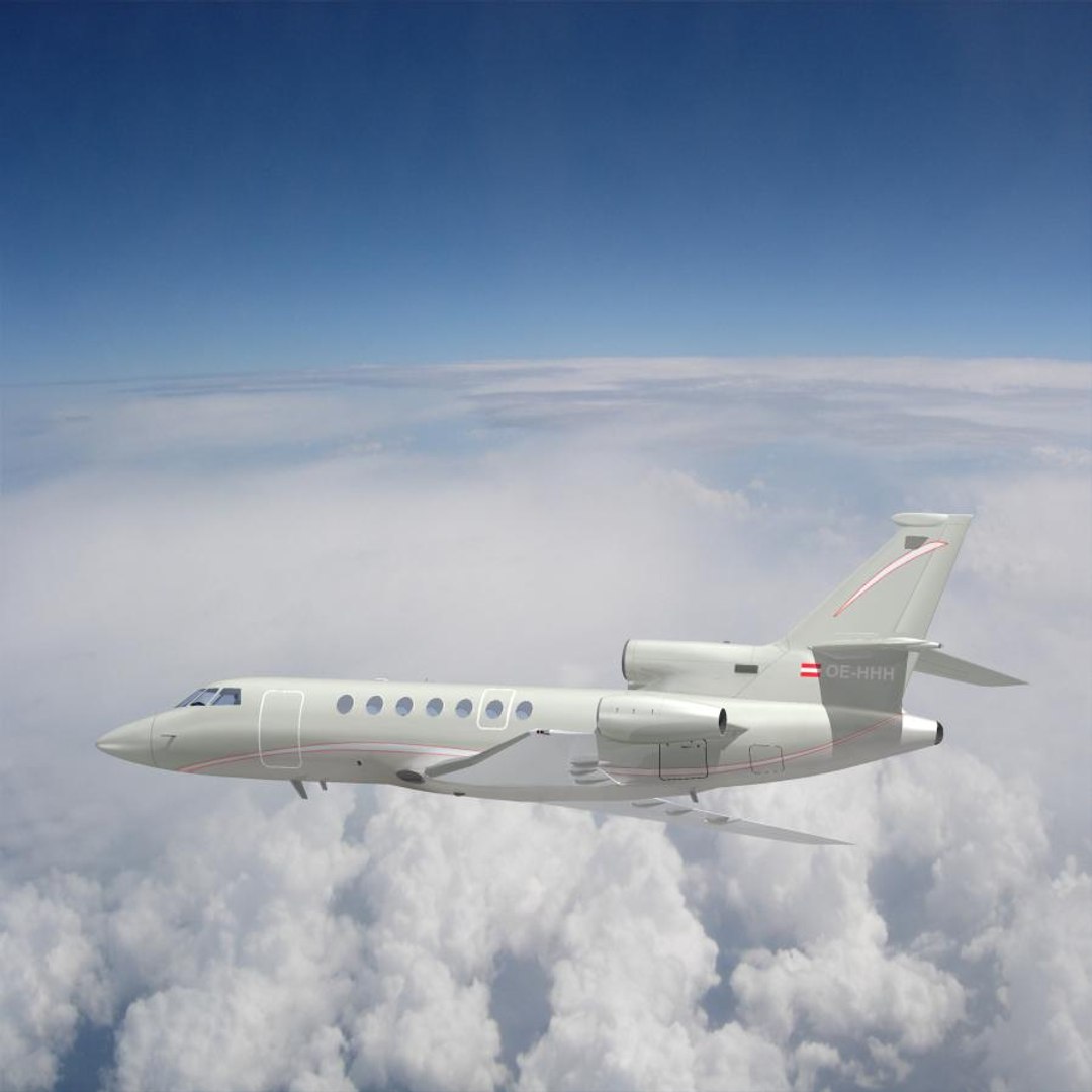 Dassault Falcon 50 Global 3d Model
