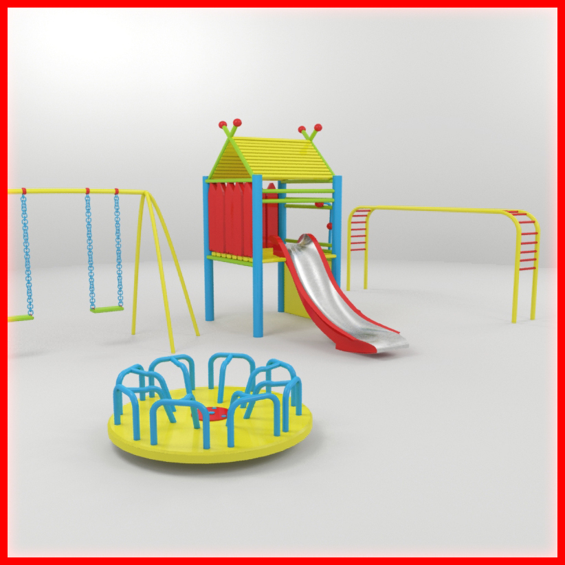 3d children playground model