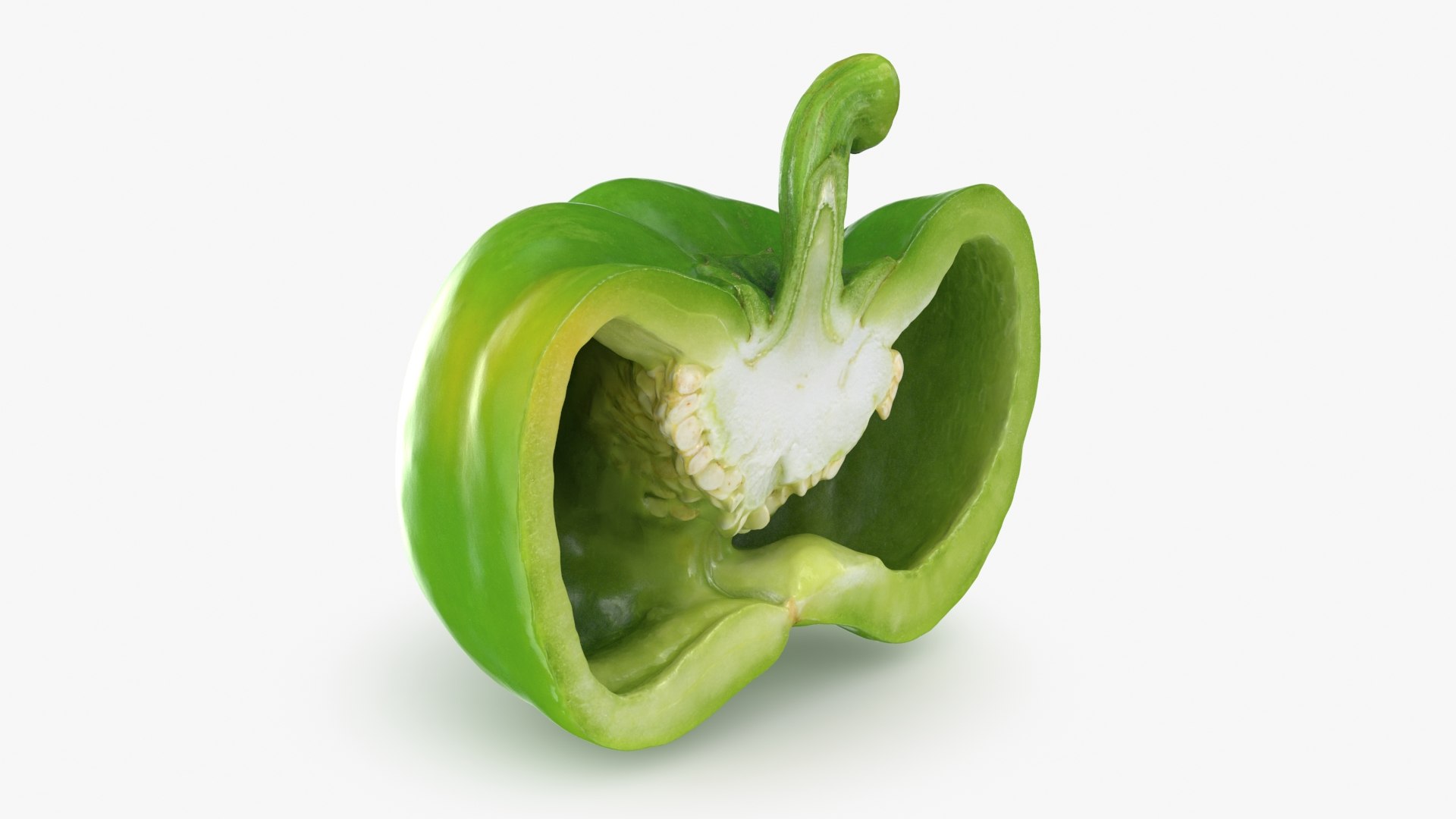 3D Model Green Bell Pepper Collection - TurboSquid 2262955