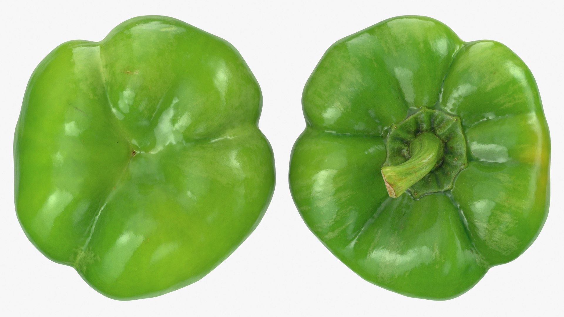 3D Model Green Bell Pepper Collection - TurboSquid 2262955