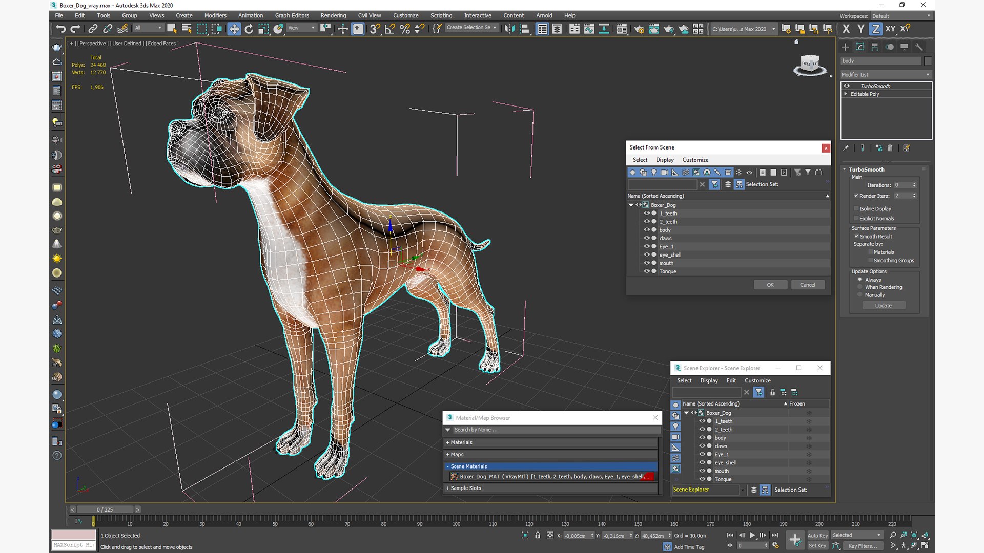 Boxer Dog For 3D Print 3D Model - TurboSquid 2282732