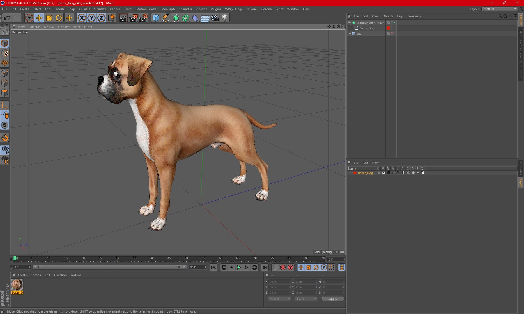 Boxer Dog For 3D Print 3D Model - TurboSquid 2282732