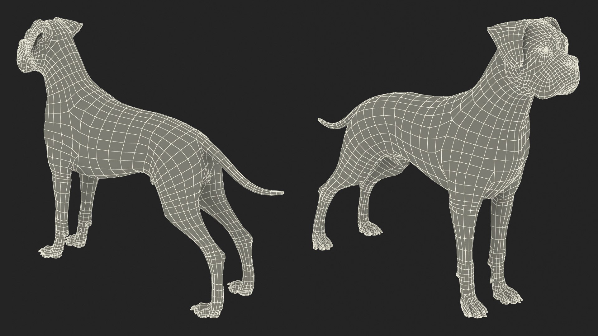Boxer Dog For 3D Print 3D Model - TurboSquid 2282732