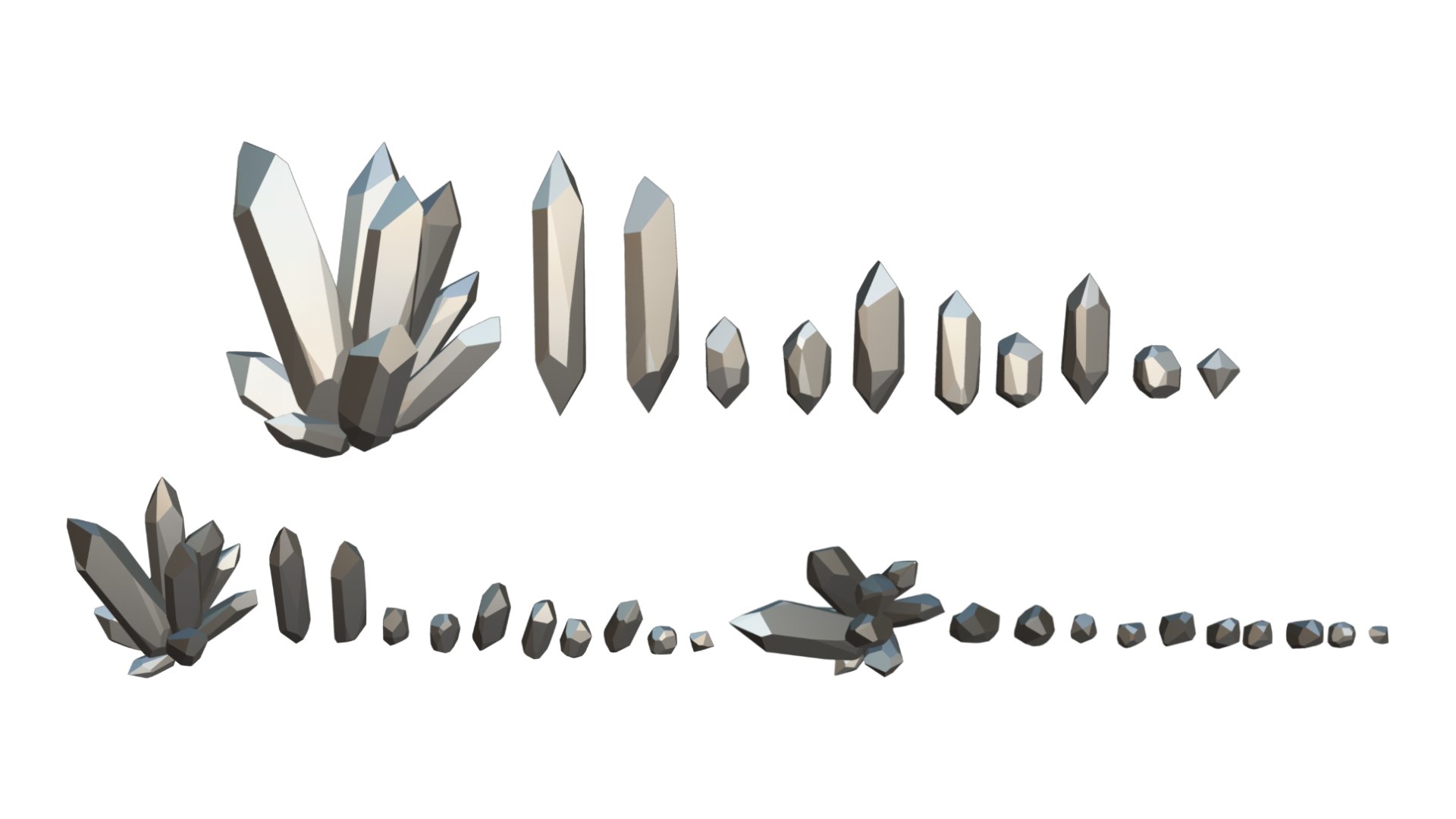 Crystal Pack - 10 In 1 3D Model - TurboSquid 2136358