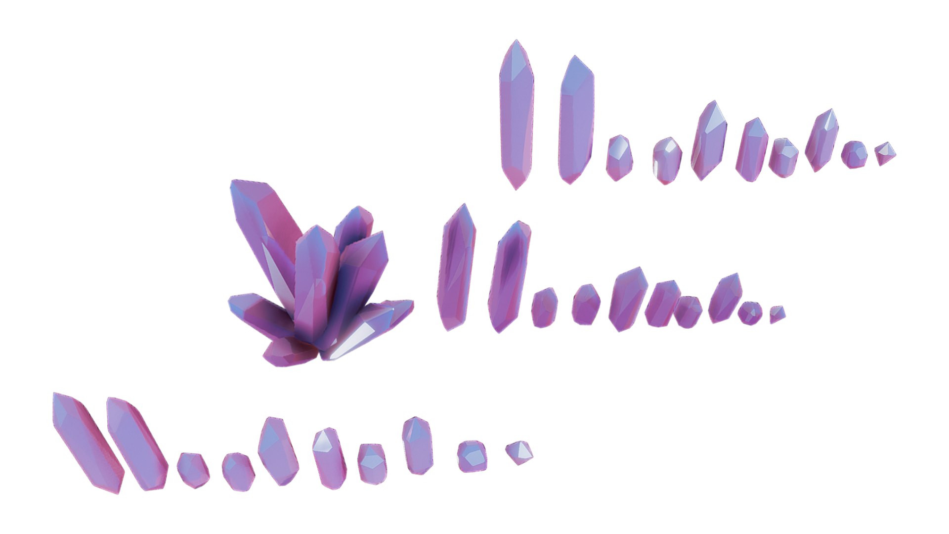 Crystal Pack - 10 In 1 3D Model - TurboSquid 2136358