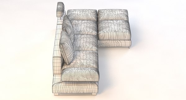 modern sectional sofa 3d model