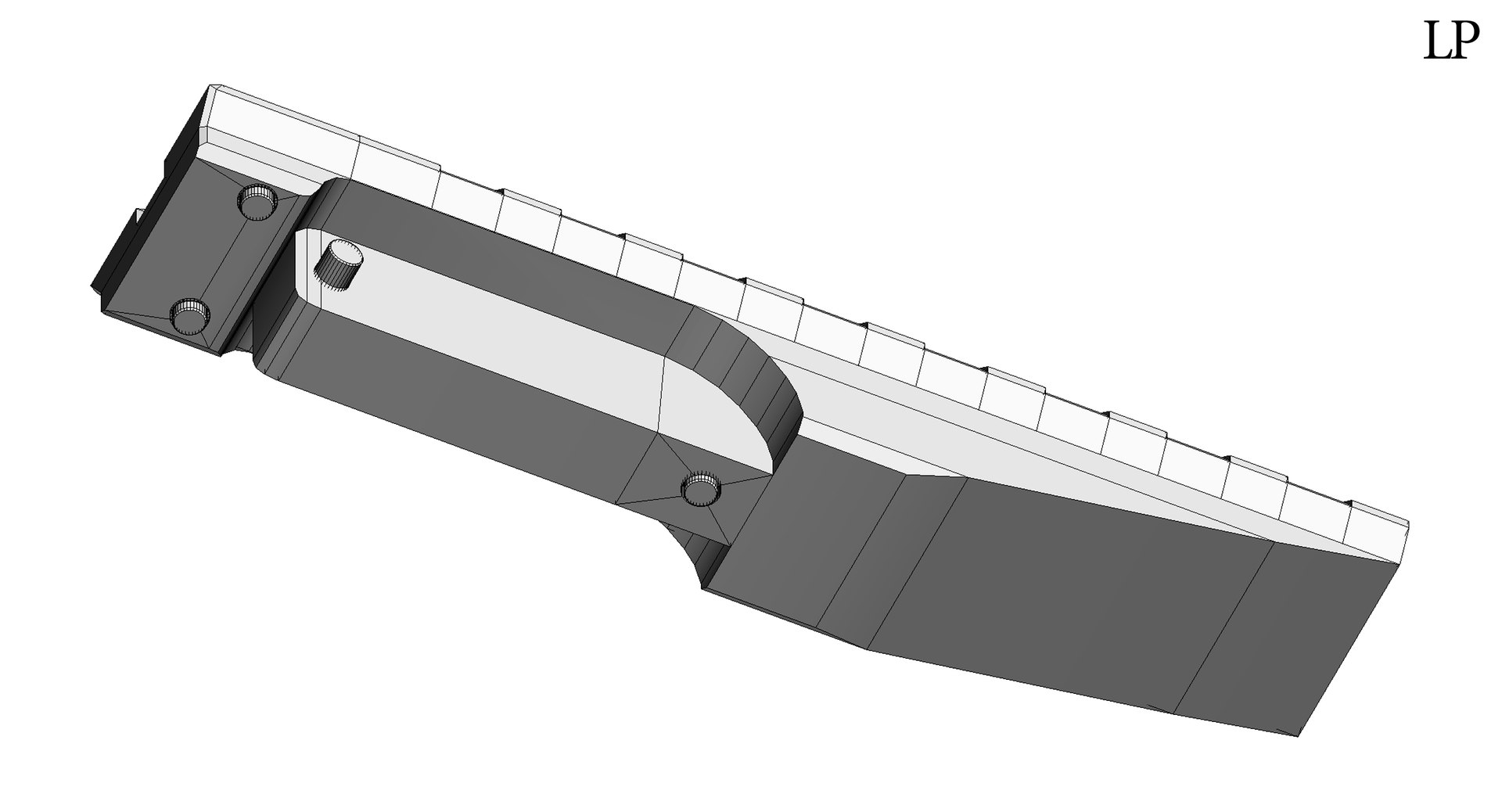Picatinny Ironsight 3D Model - TurboSquid 1402019